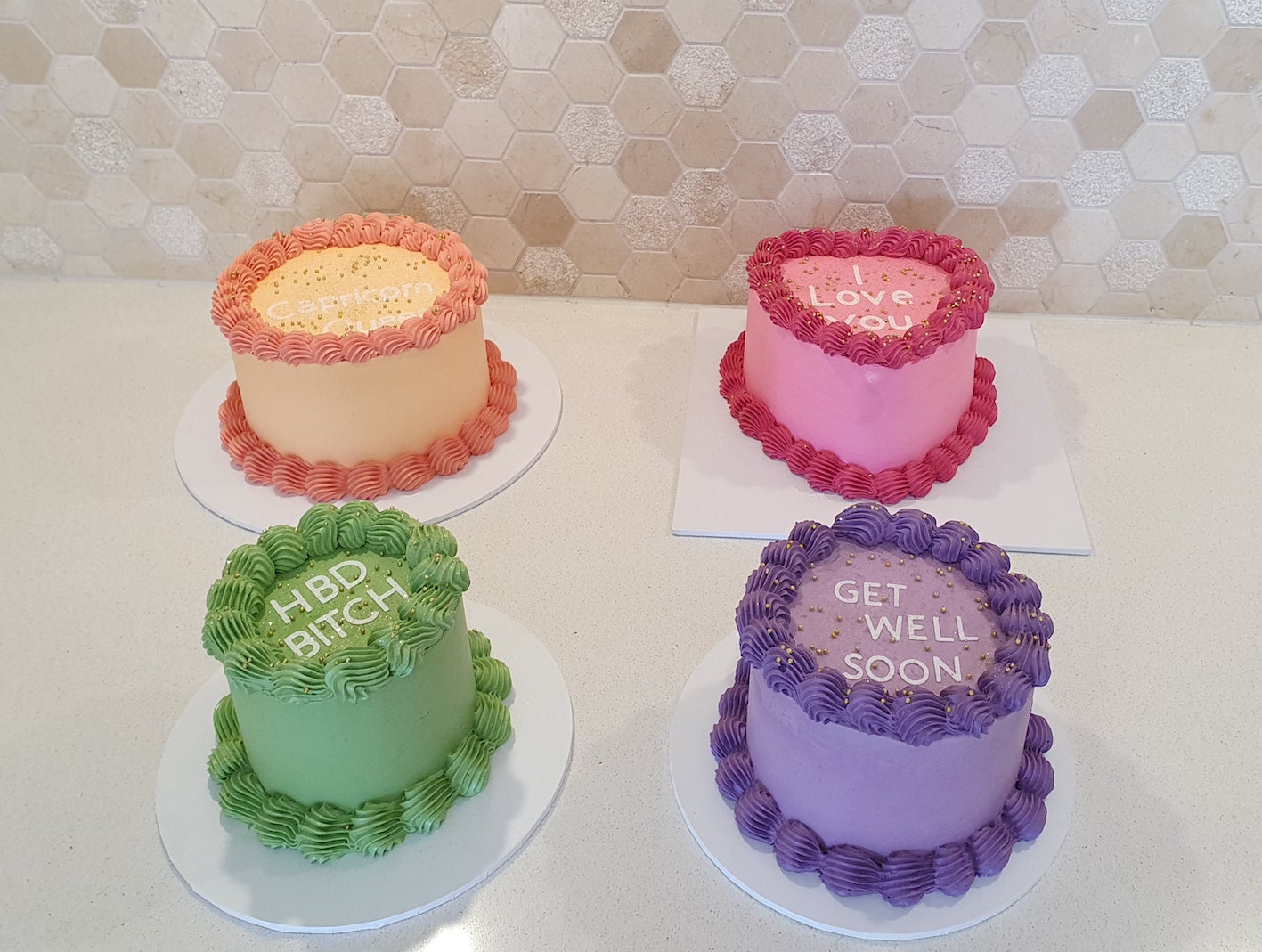 Message on a Cake – The Golden Cabin